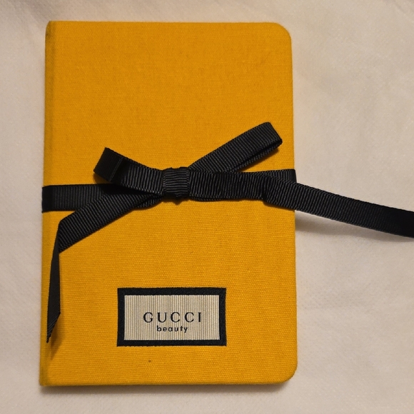 Gucci | Other | Gucci Beauty Yellow Journal With Black Bow | Poshmark